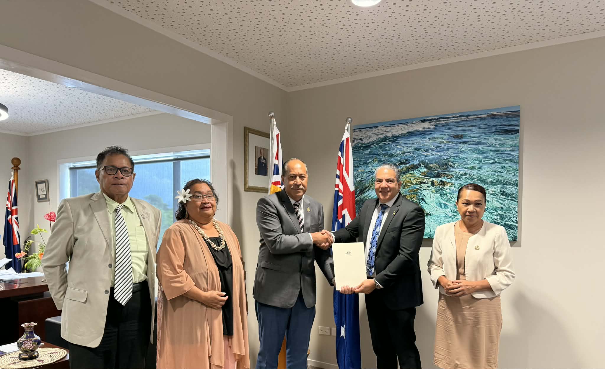 The Government of Niue | Australian High Commissioner presents Letters ...